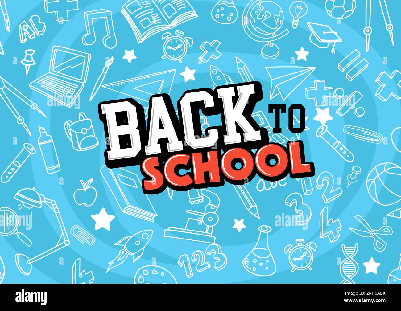 Back To School hand drawn background Stock Vector Image & Art - Alamy