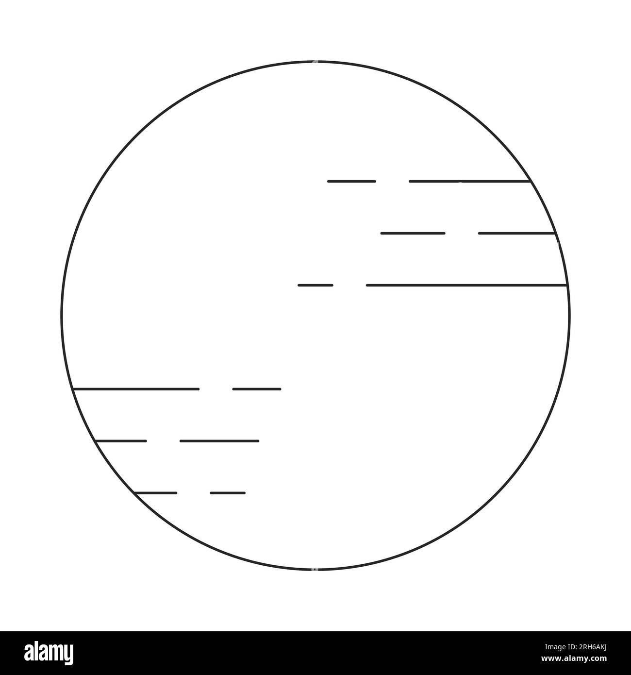 Astronomy celestial body flat monochrome isolated vector object Stock ...