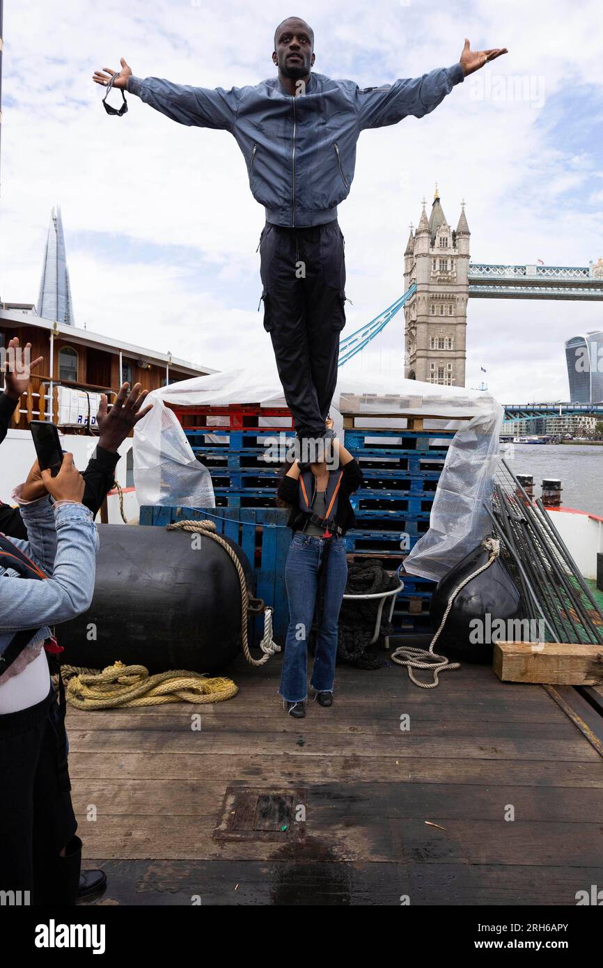 EDITORIAL USE ONLY Magician Richard Essien, also known as Magical Bones ...