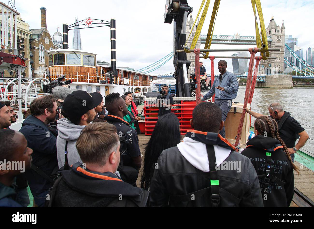 EDITORIAL USE ONLY Magician Richard Essien, also known as Magical Bones ...