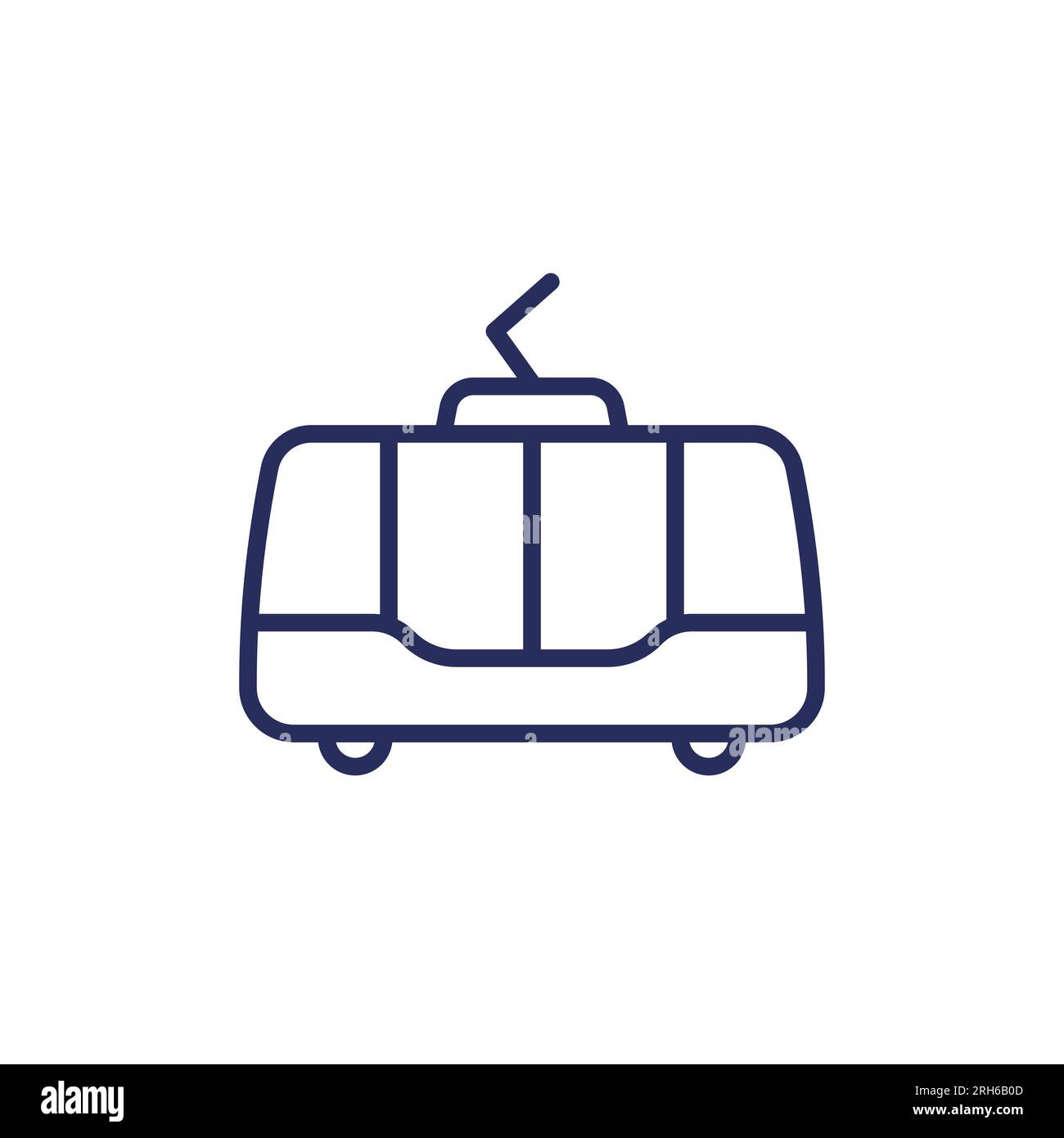 Tram on line Cut Out Stock Images & Pictures - Alamy