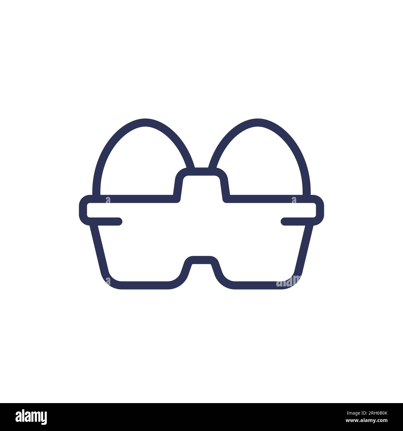 Open box eggs Stock Vector Images - Alamy