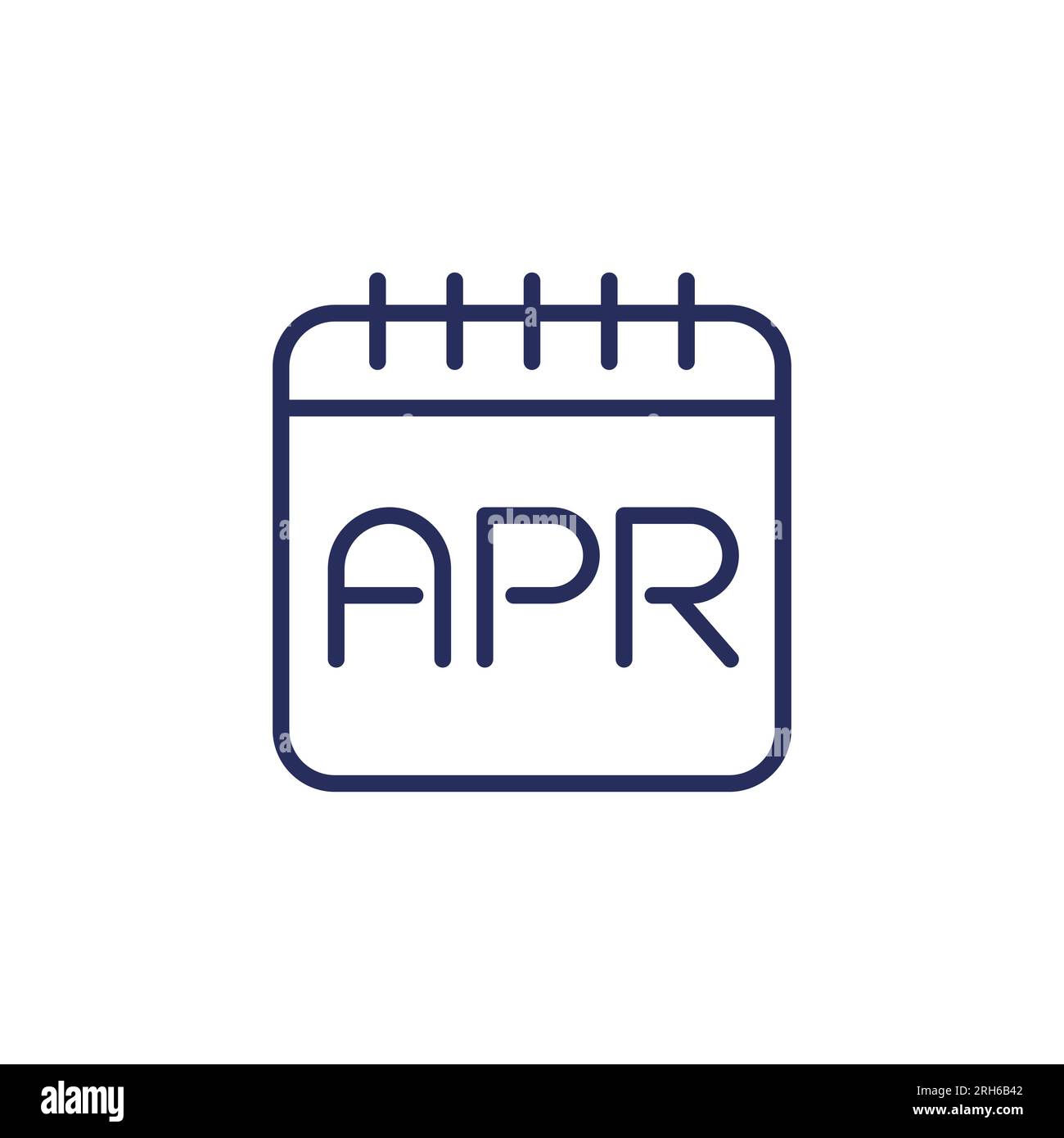APR icon, Annual percentage rate line vector Stock Vector Image & Art ...