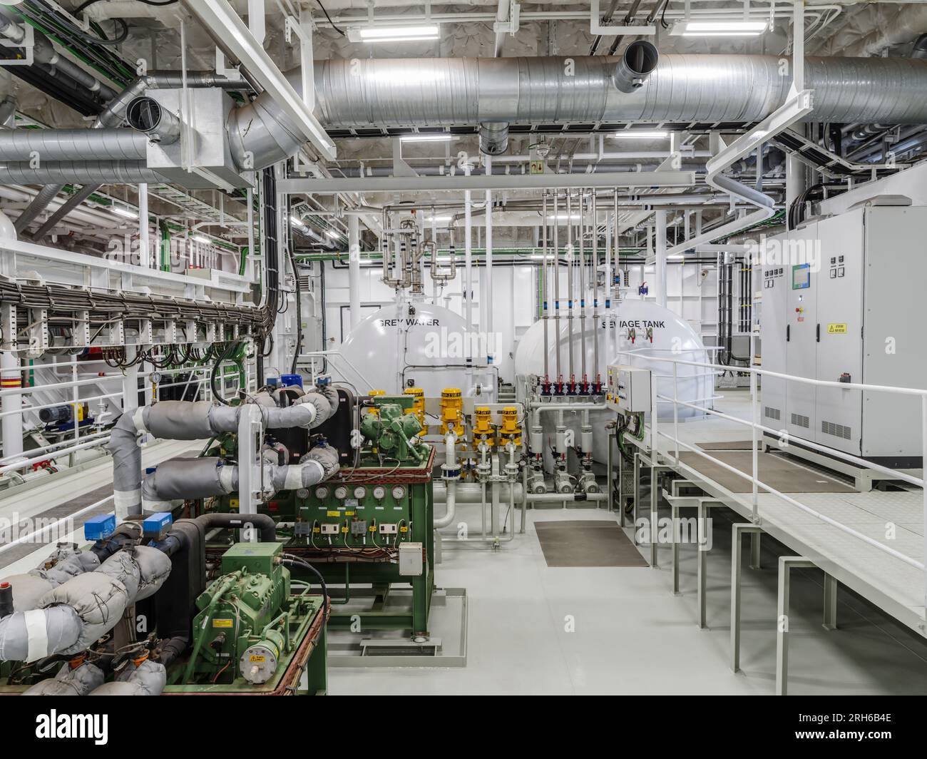 incredible photo of the engine room of a ship/submarine/cargo ship ...