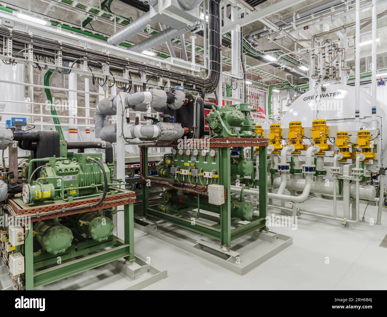 incredible photo of the engine room of a ship/submarine/cargo ship ...