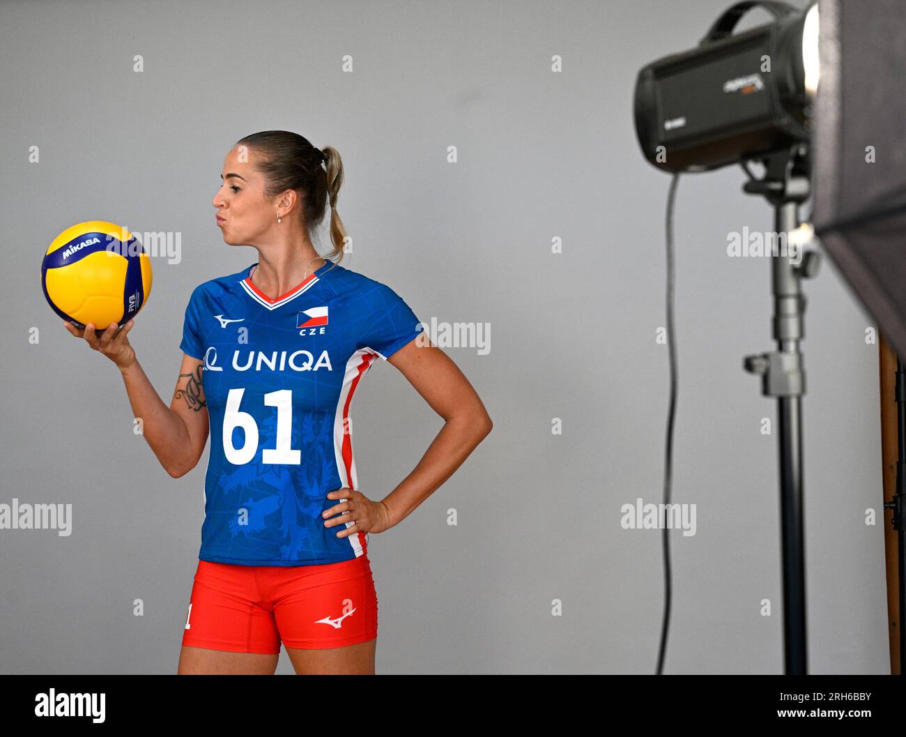 Kladno, Czech Republic. 14th Aug, 2023. Czech women's national ...