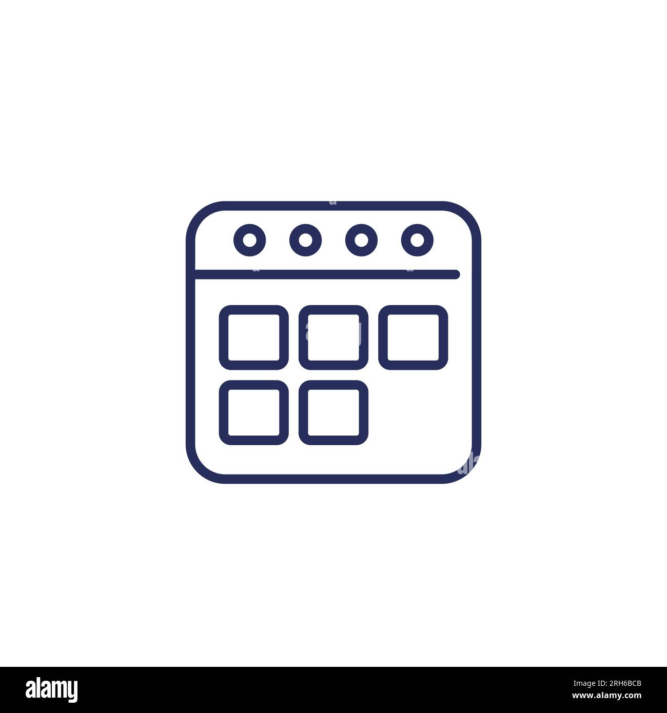 Line organizer calendar important Stock Vector Images - Alamy