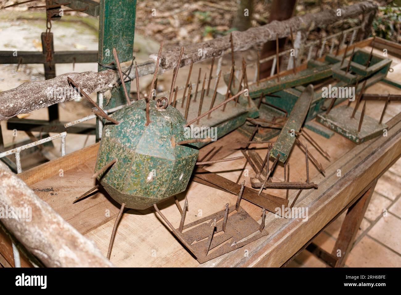 Cu Chi, Vietnam. 21st Aug, 2014. The Cu Chi Tunnels are an immense network of underground ...