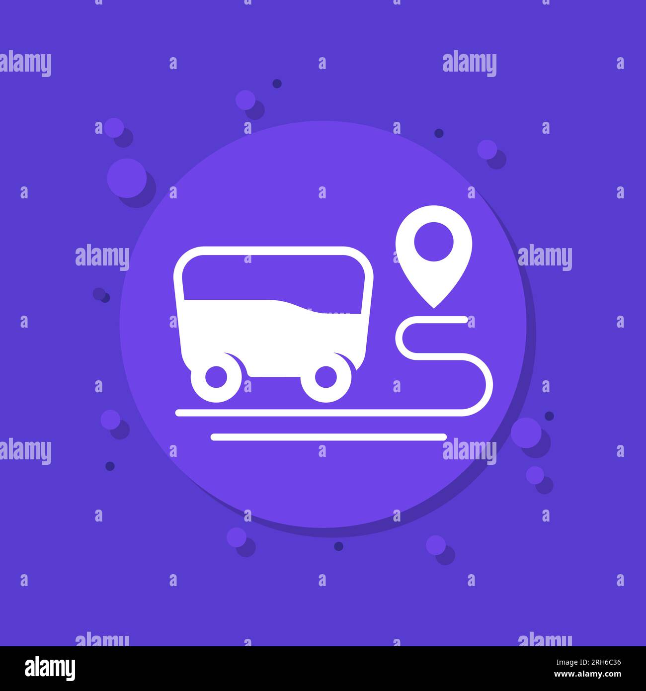 Autonomous robot delivery in Stock Vector Images - Alamy