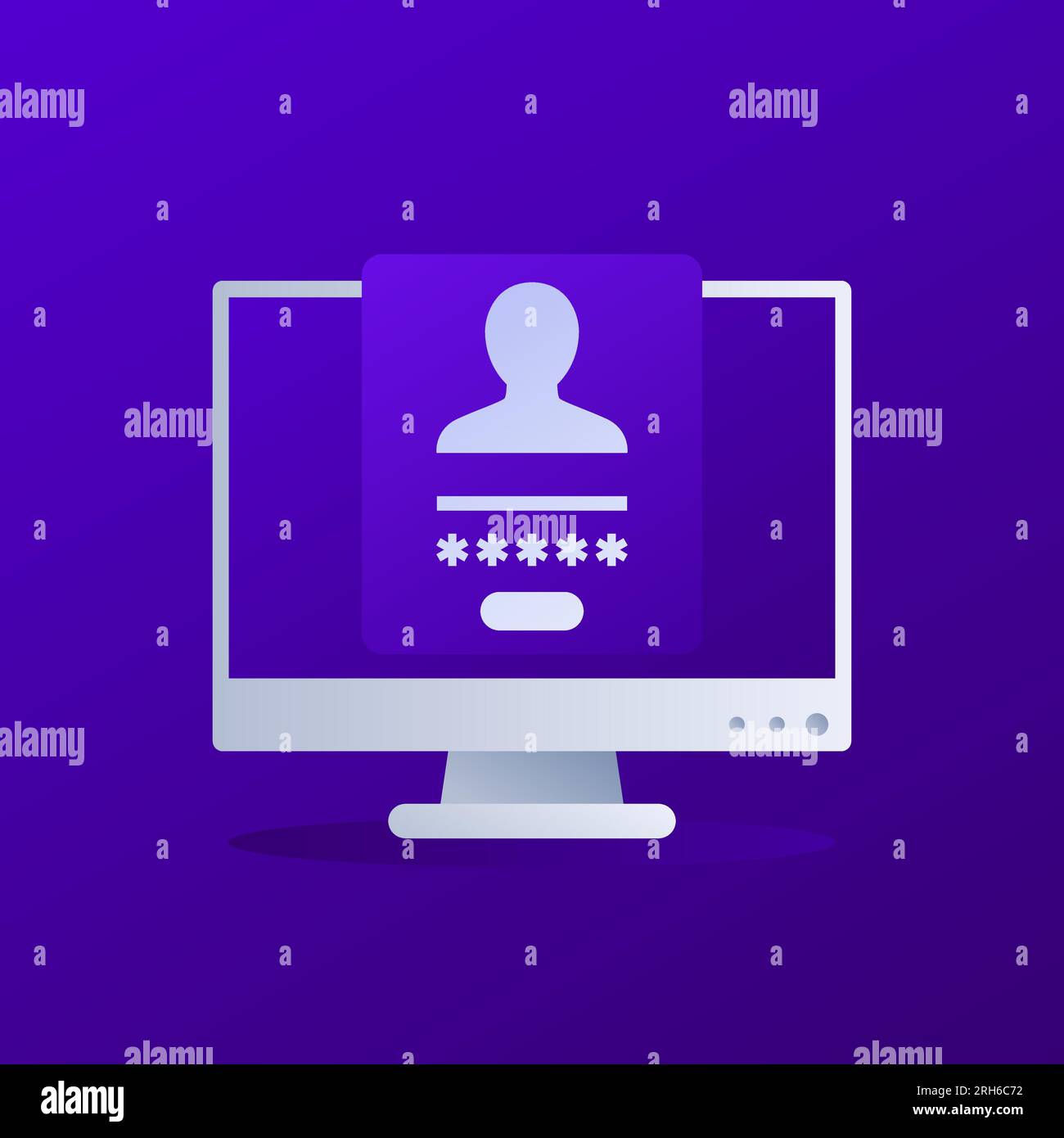 Login Authentication And Password Access Vector Stock Vector Image