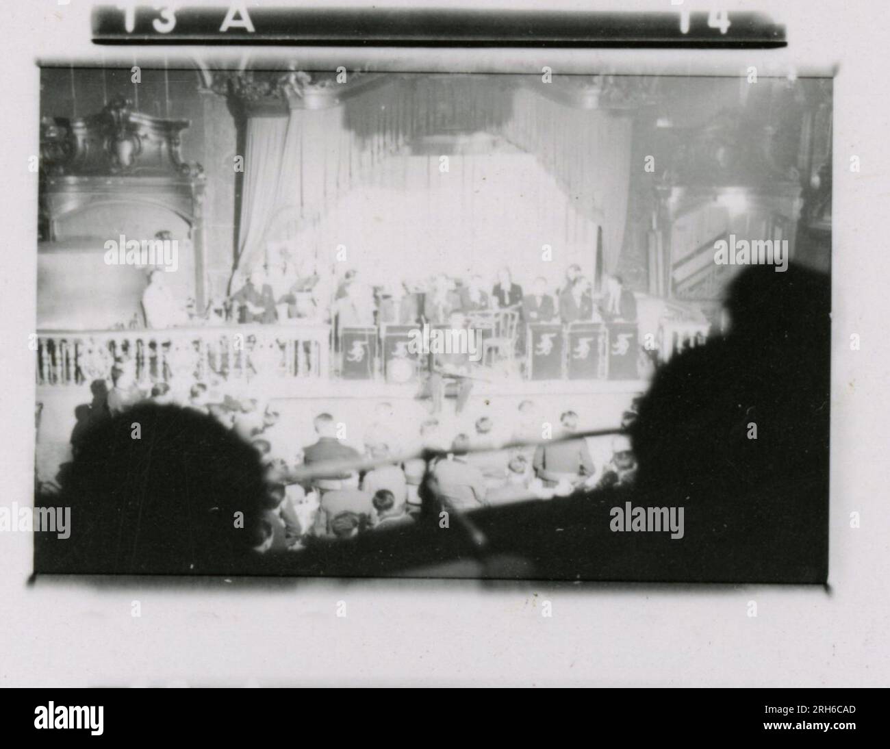 SS Photographer, Funk (1943) Concert hall with performers ...
