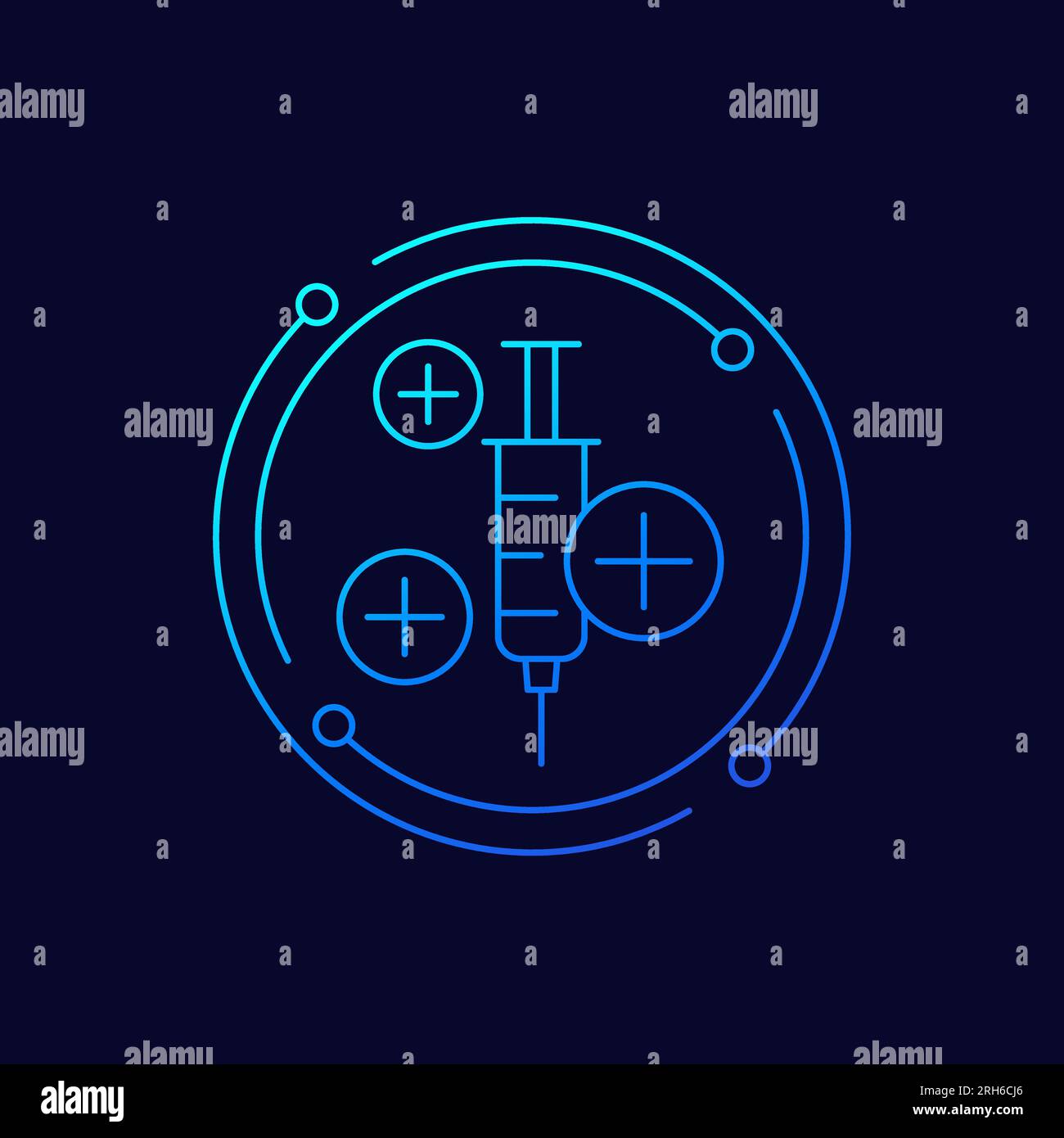 vaccine booster shot icon, linear design Stock Vector Image & Art - Alamy