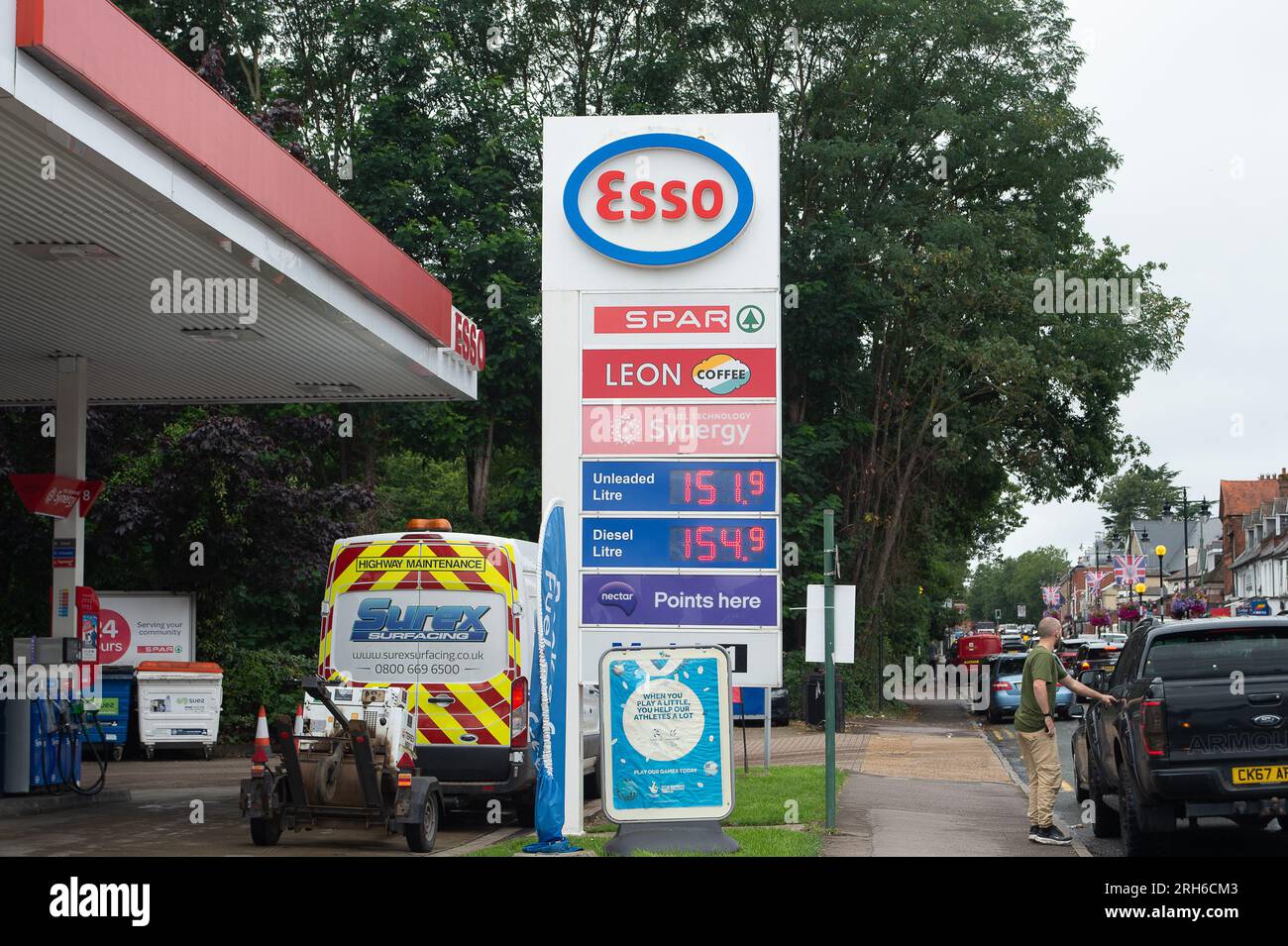 Esso petrol diesel pumps hi-res stock photography and images - Alamy
