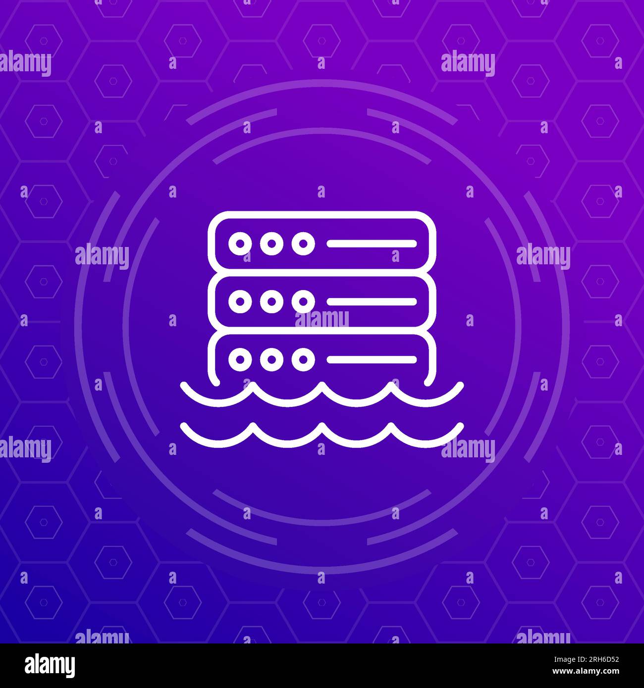 Data lake line icon for web Stock Vector Image & Art - Alamy