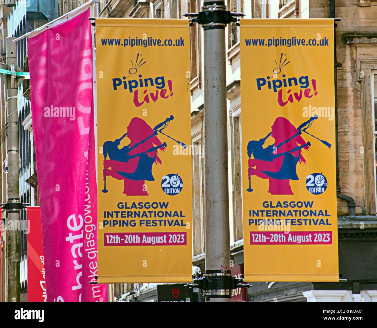 Glasgow, Scotland, UK. 14th August, 2023. Piping live hit the city as ...