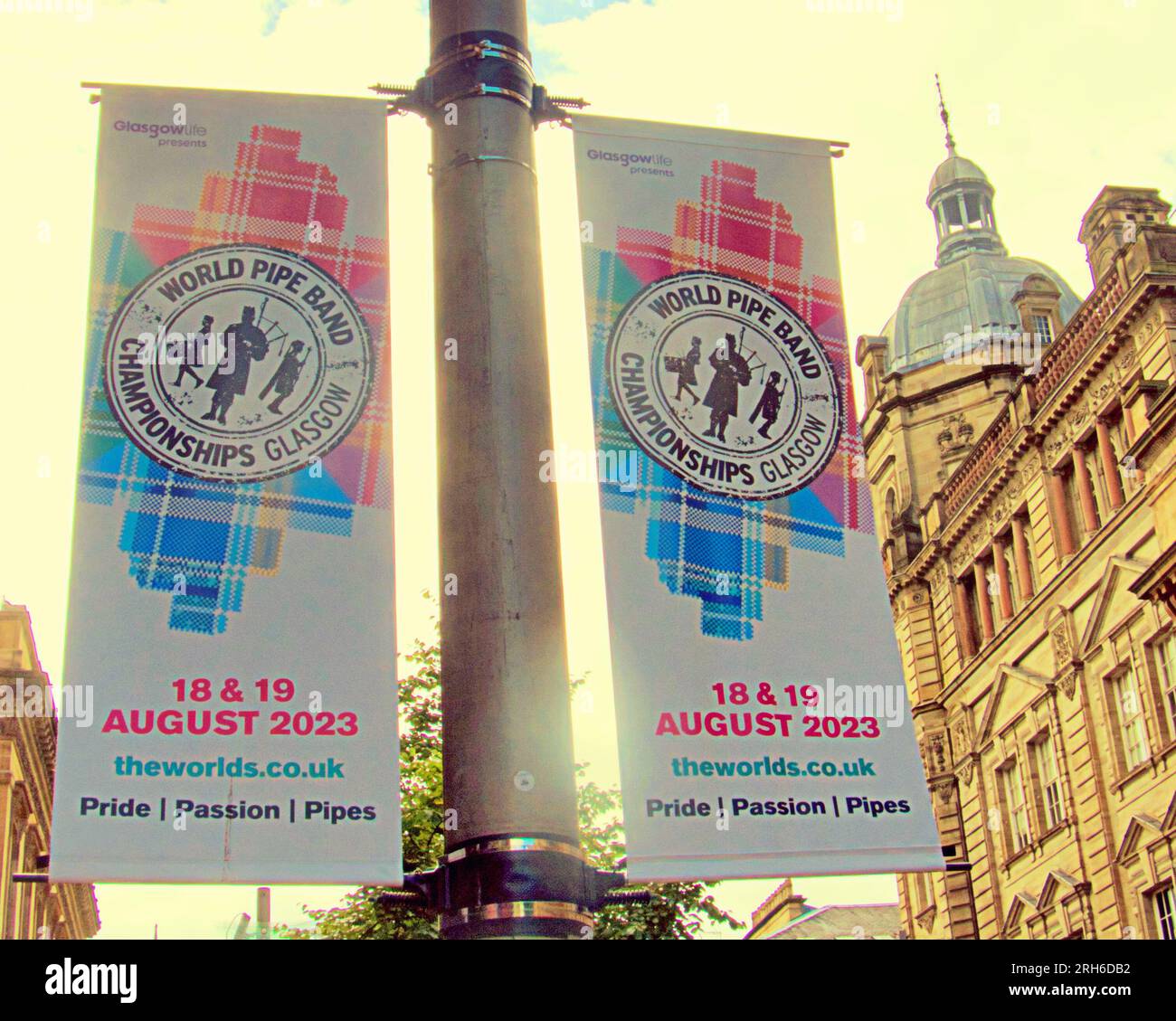 Glasgow, Scotland, UK. 14th August, 2023. Piping live hit the city as ...
