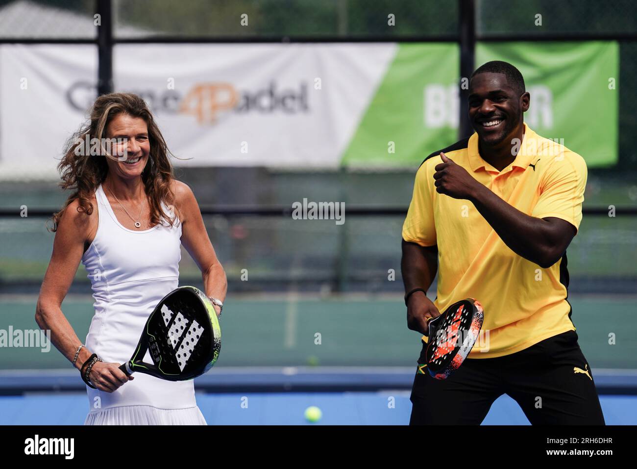 Former tennis player Annabel Croft and Jamaican bobsleigh Olympian ...