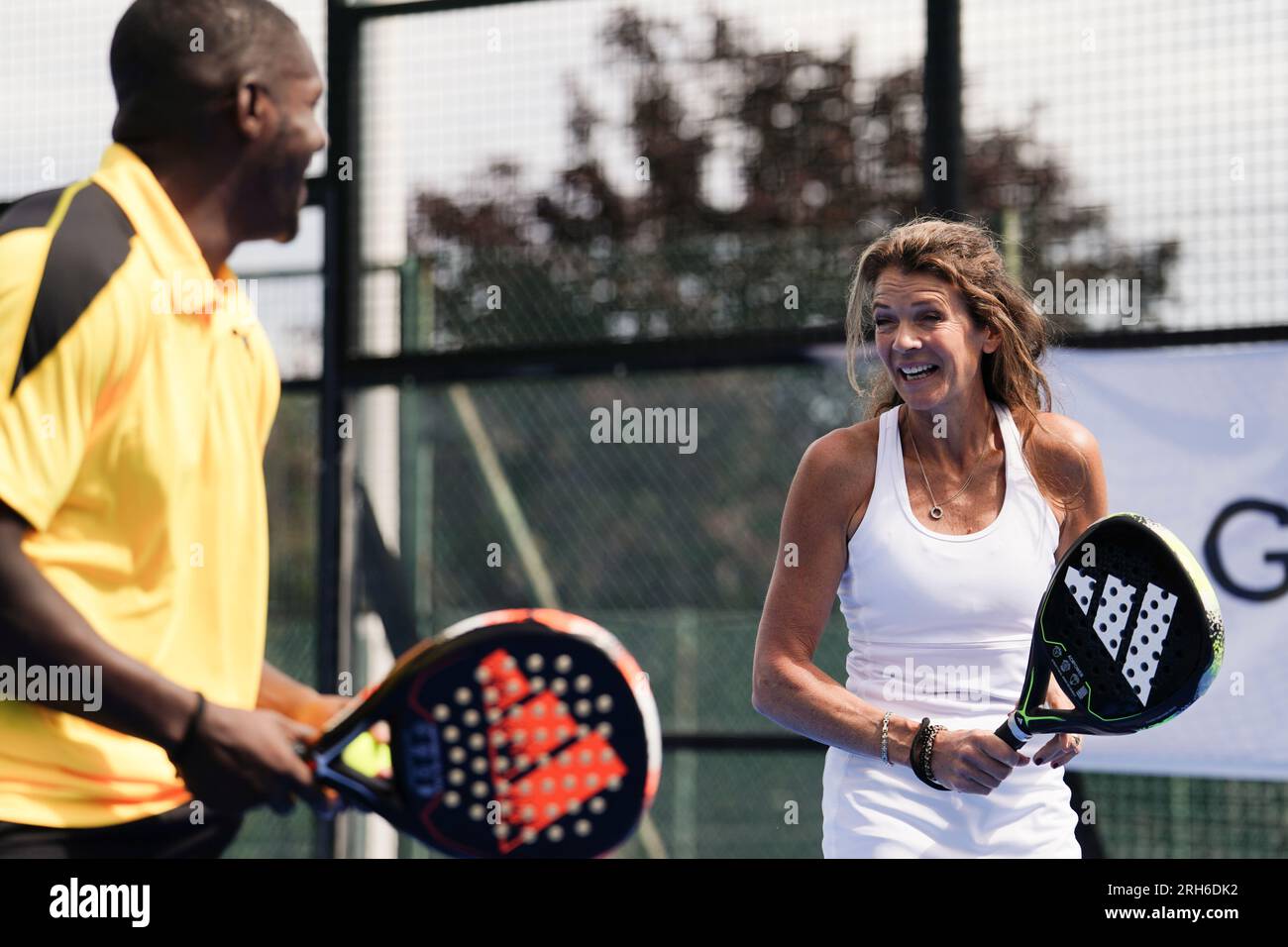 Former tennis player Annabel Croft and Jamaican bobsleigh Olympian ...