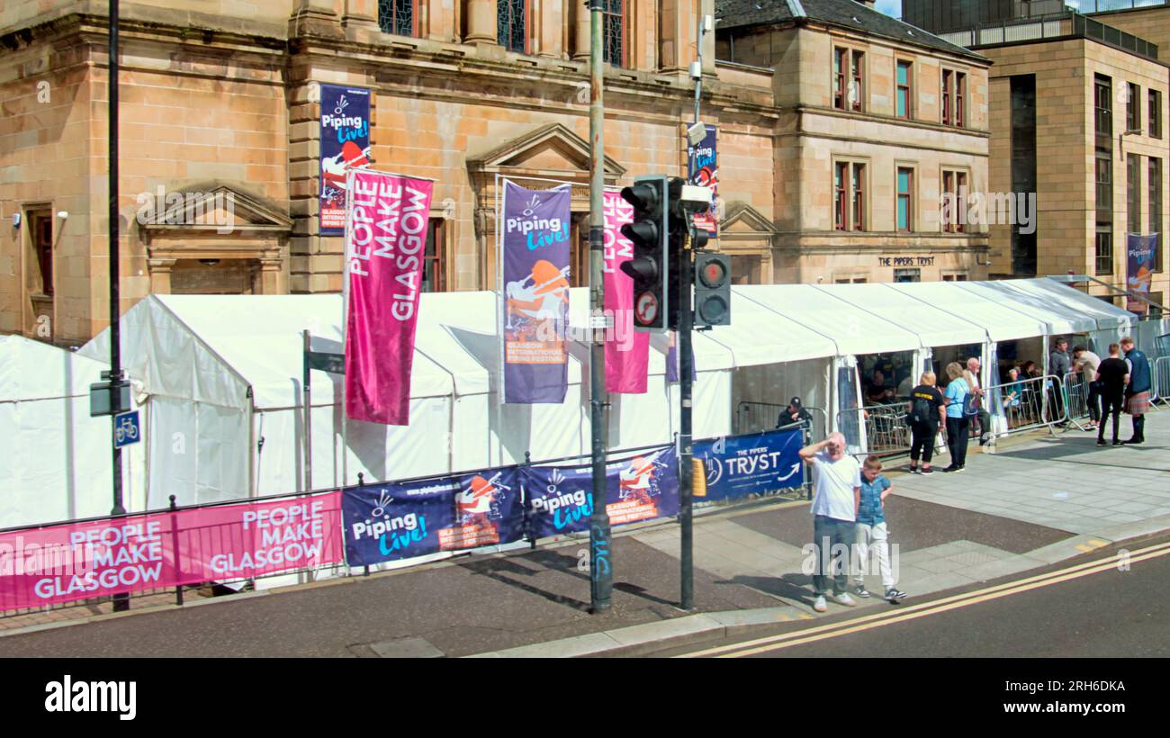 Glasgow, Scotland, UK. 14th August, 2023. Piping live hit the city as ...
