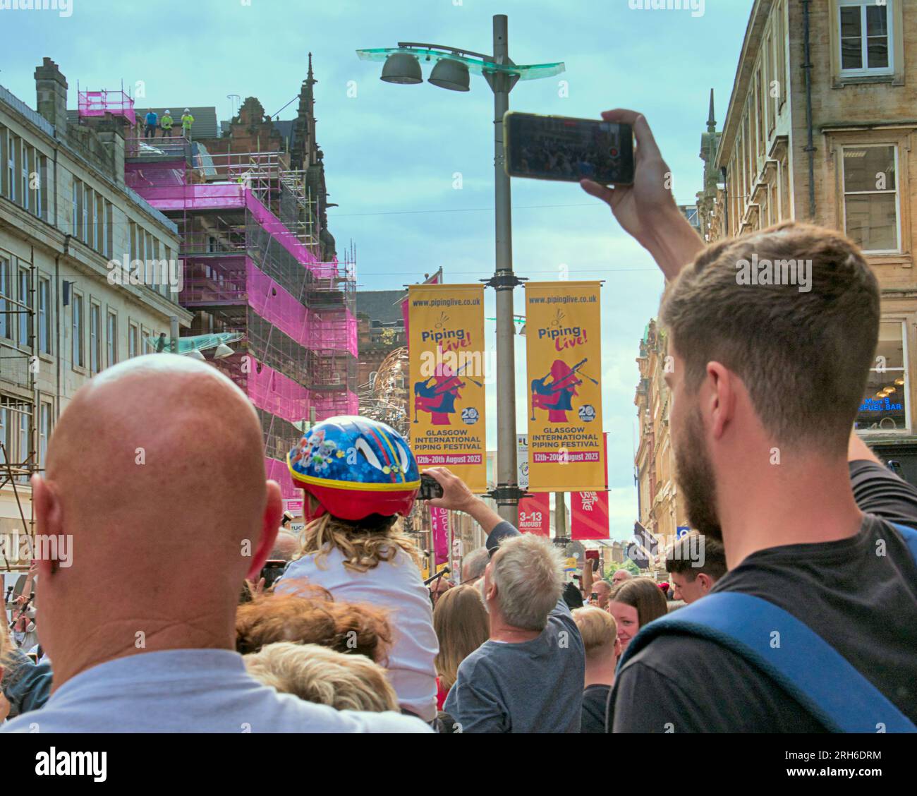 Glasgow, Scotland, UK. 14th August, 2023. Piping live hit the city as ...