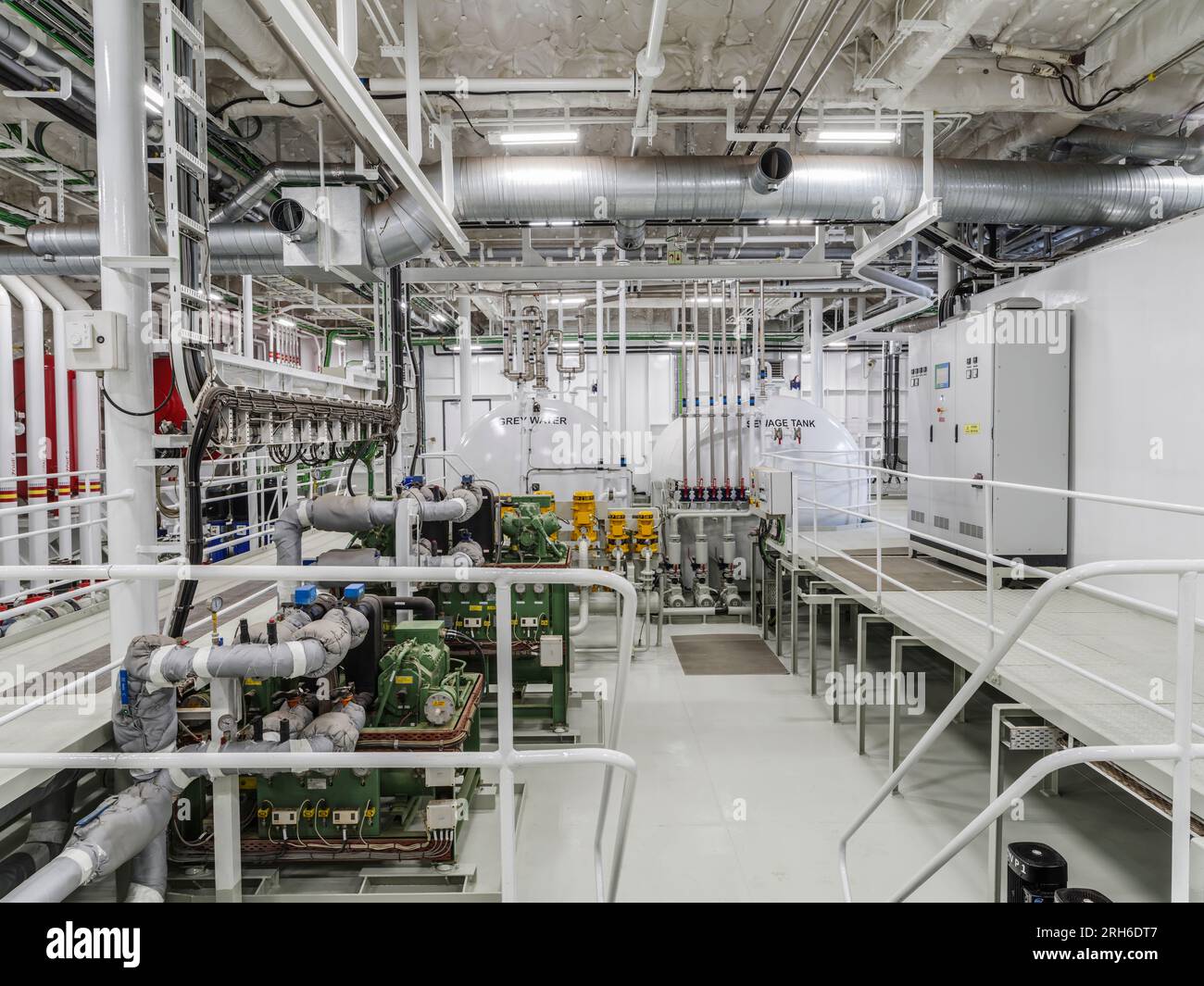 incredible photo of the engine room of a ship/submarine/cargo ship ...