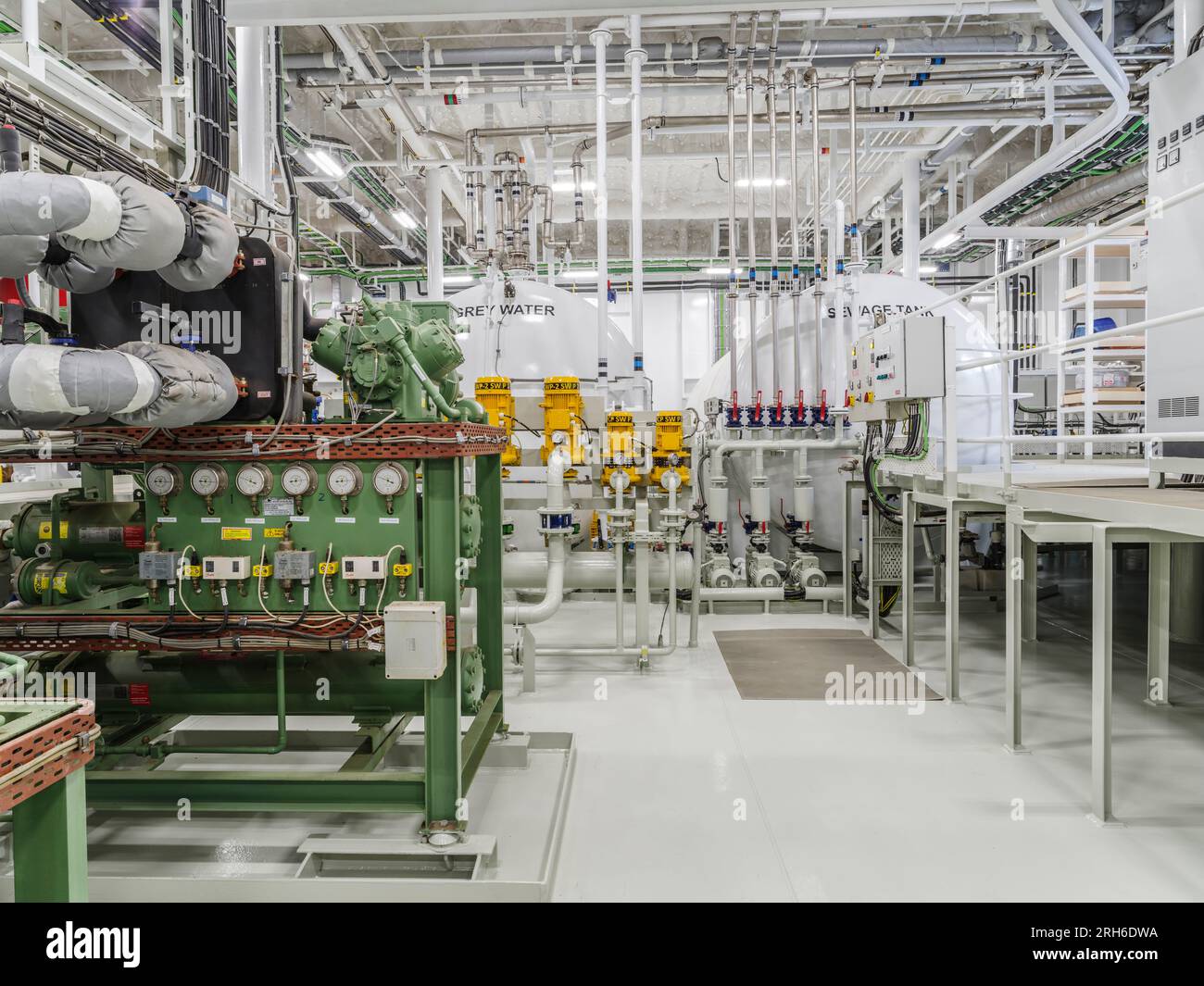 incredible photo of the engine room of a ship/submarine/cargo ship ...