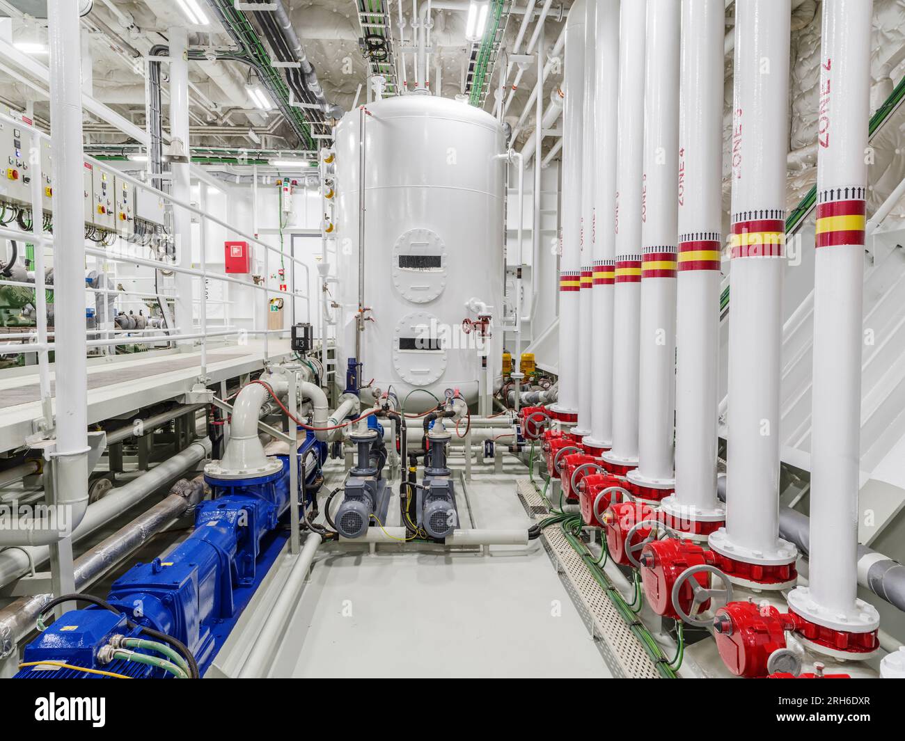 incredible photo of the engine room of a ship/submarine/cargo ship ...