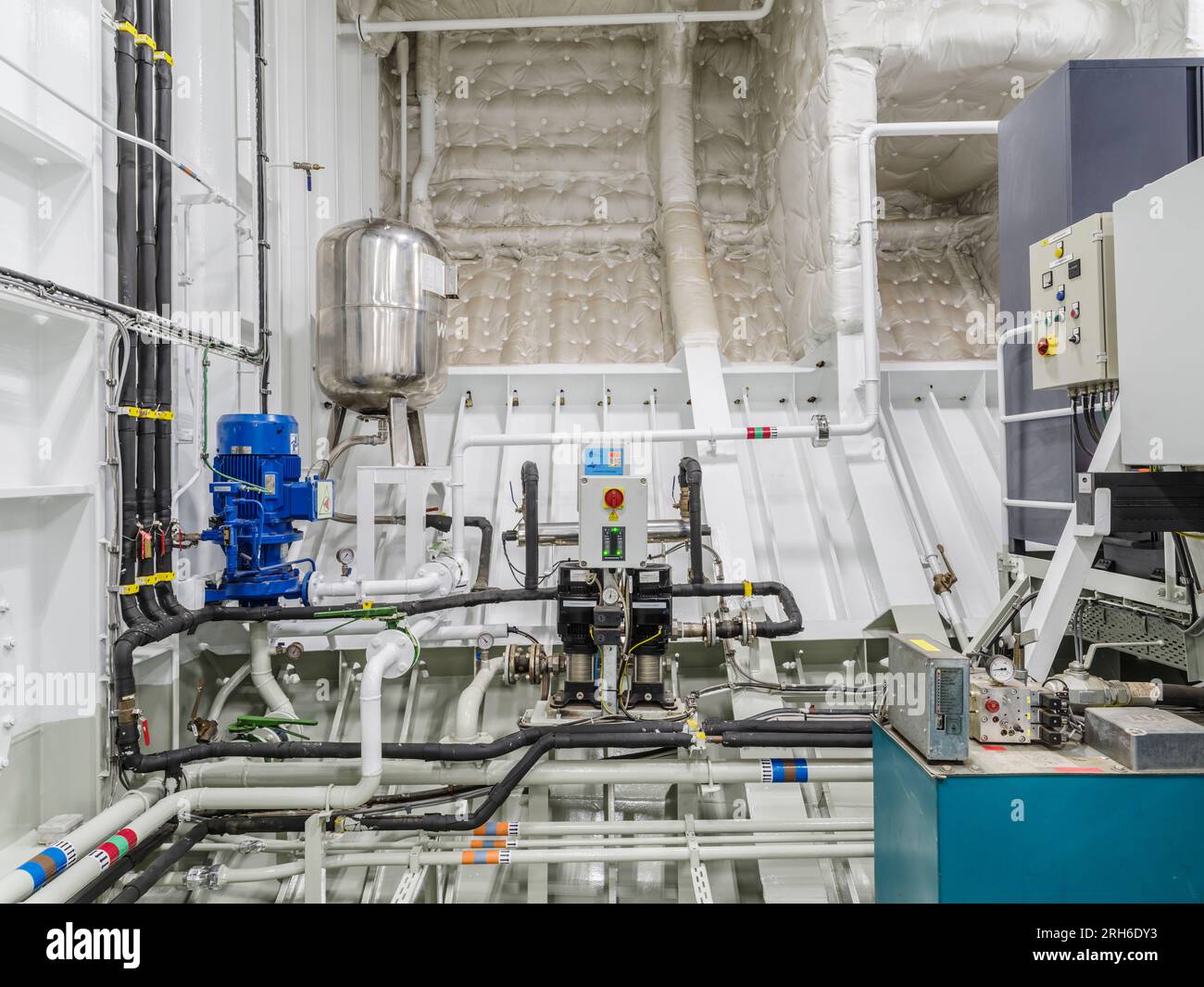 incredible photo of the engine room of a ship/submarine/cargo ship ...