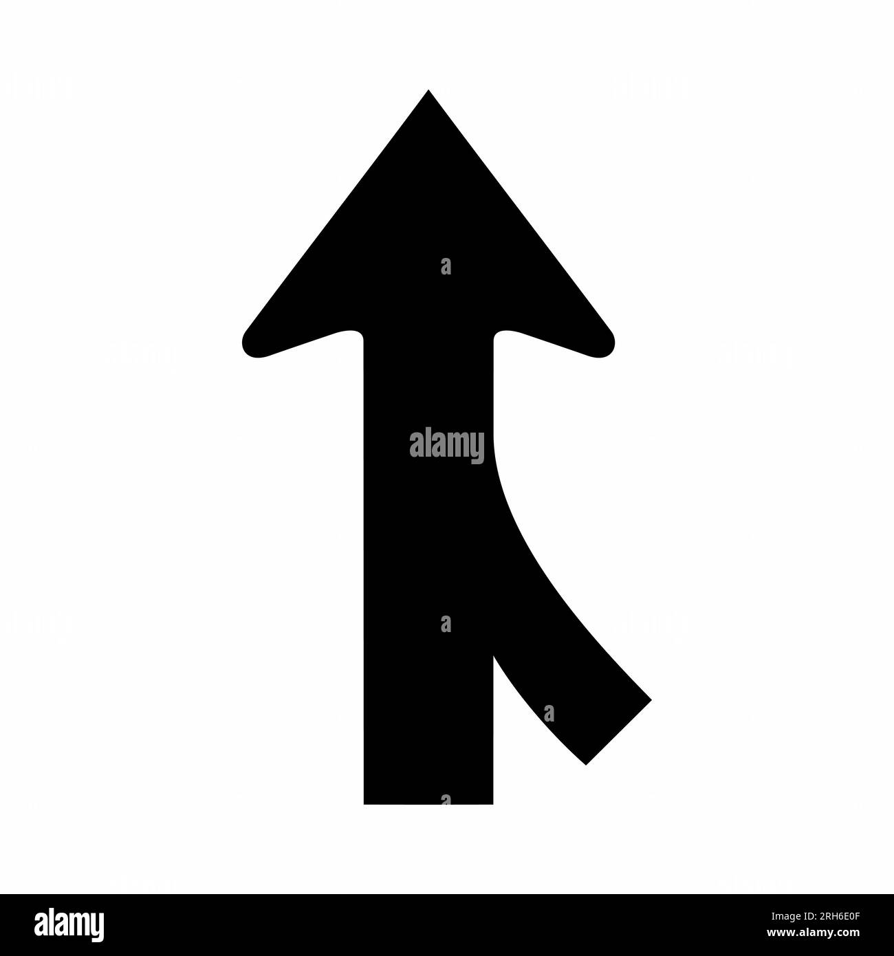 Merge arrow icon isolated on white background Stock Vector Image & Art - Alamy