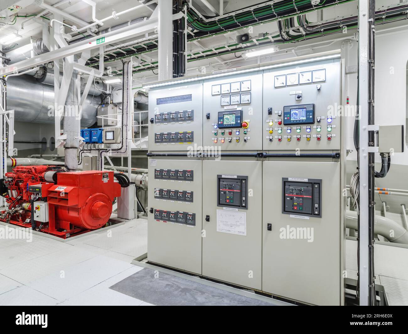incredible photo of the engine room of a ship/submarine/cargo ship ...
