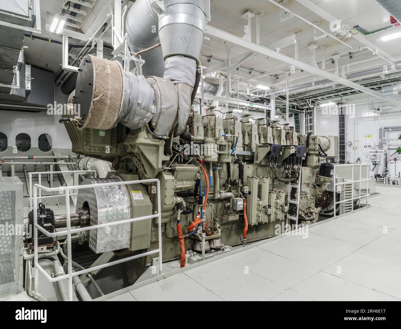 incredible photo of the engine room of a ship/submarine/cargo ship ...