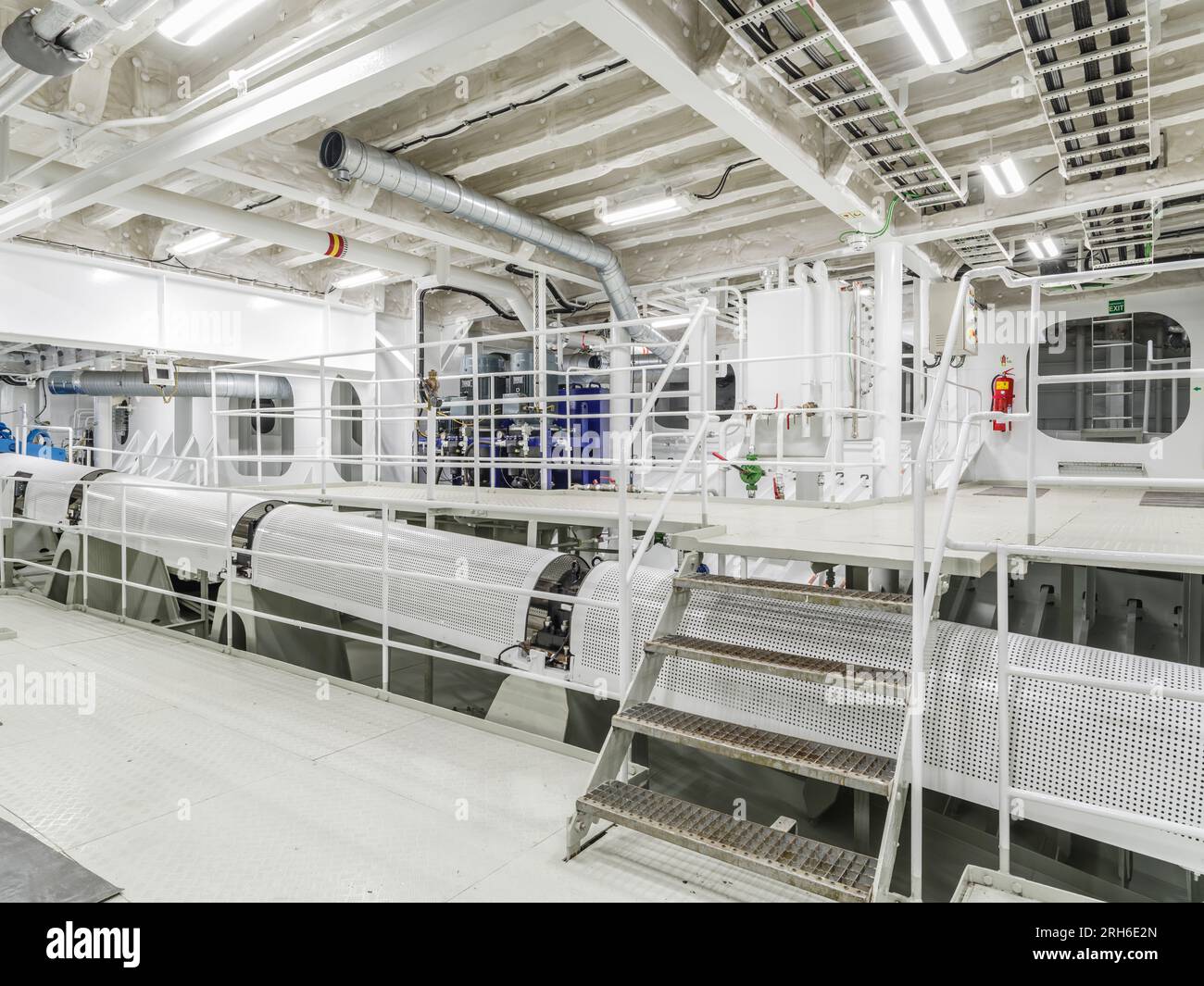 incredible photo of the engine room of a ship/submarine/cargo ship ...