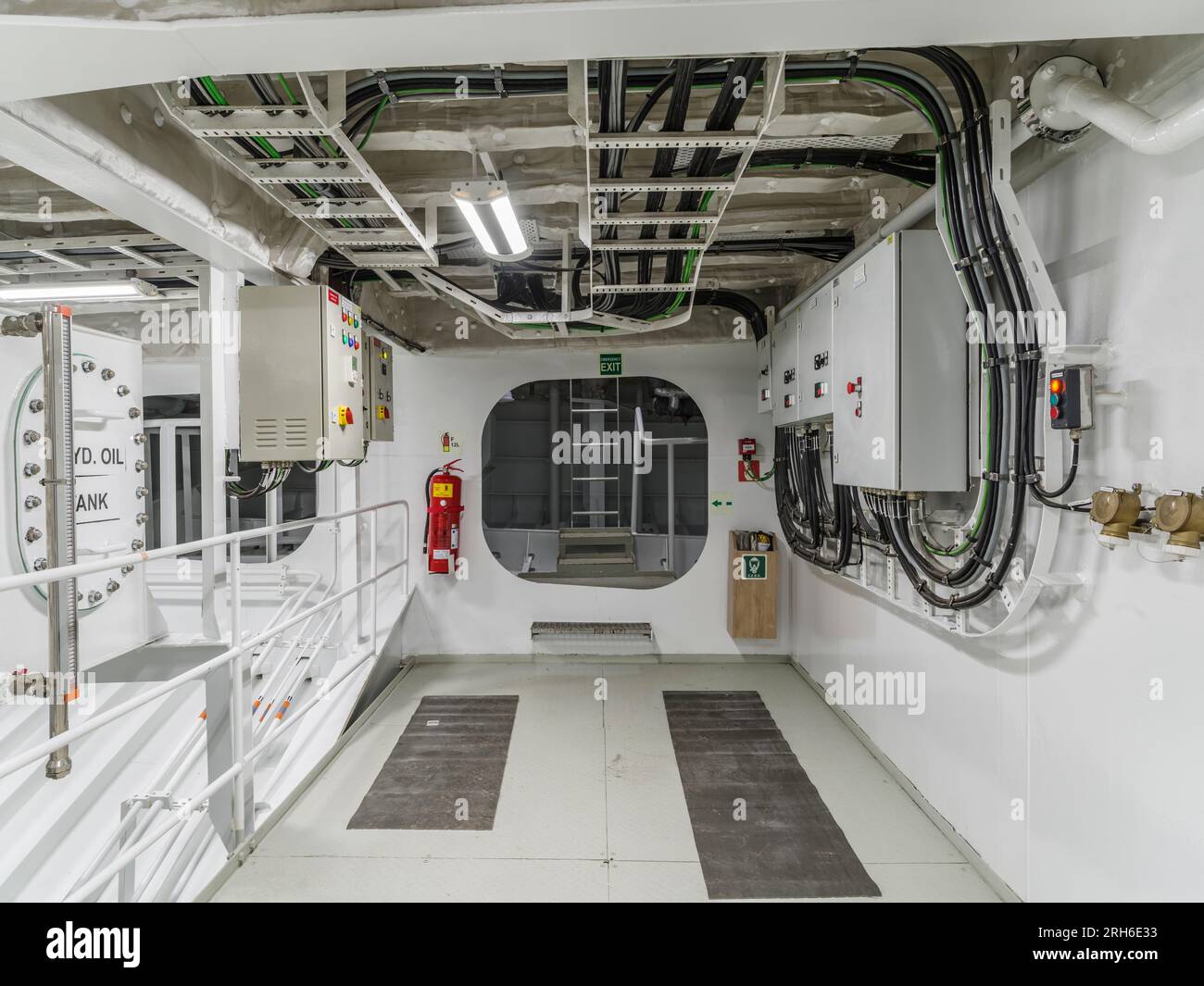 incredible photo of the engine room of a ship/submarine/cargo ship ...