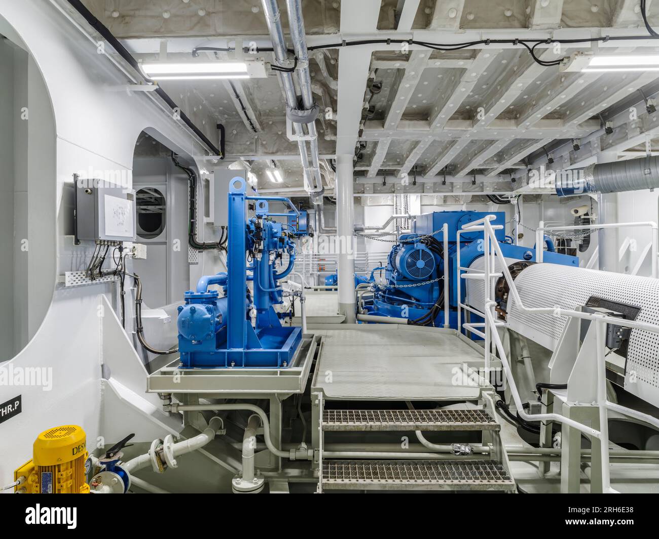 incredible photo of the engine room of a ship/submarine/cargo ship ...