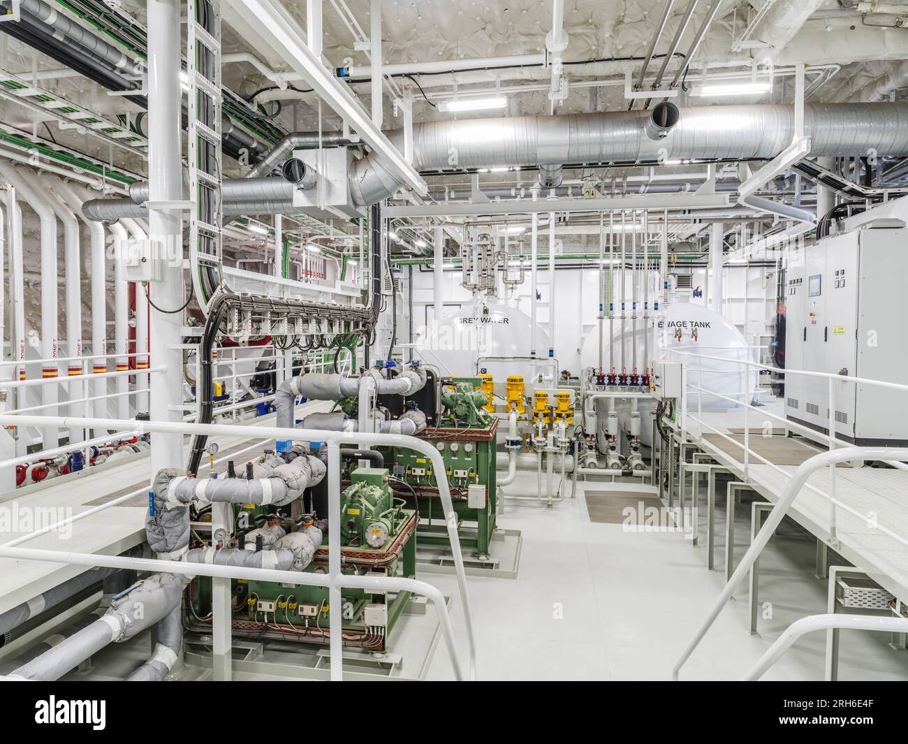 incredible photo of the engine room of a ship/submarine/cargo ship ...