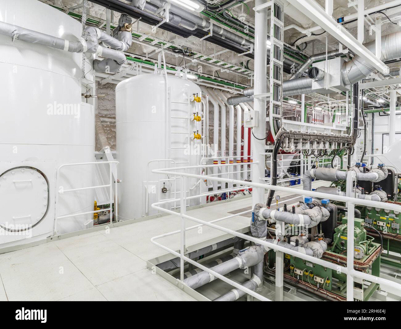 incredible photo of the engine room of a ship/submarine/cargo ship ...