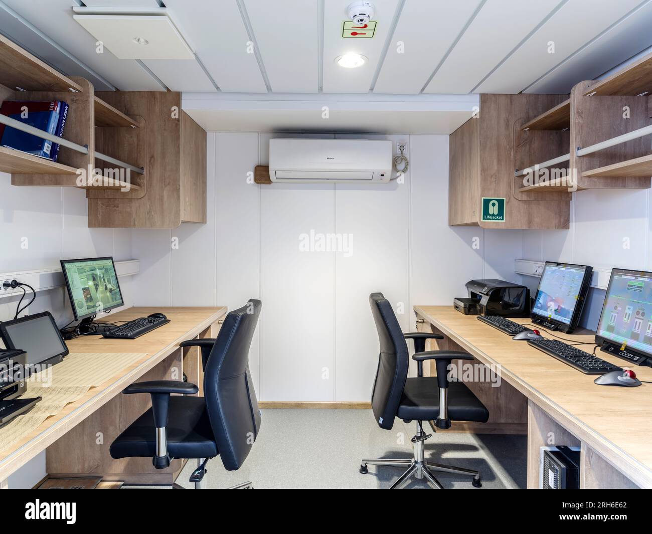 beautiful picture of the interior of a cruise ship/cargo ship/submarine ...