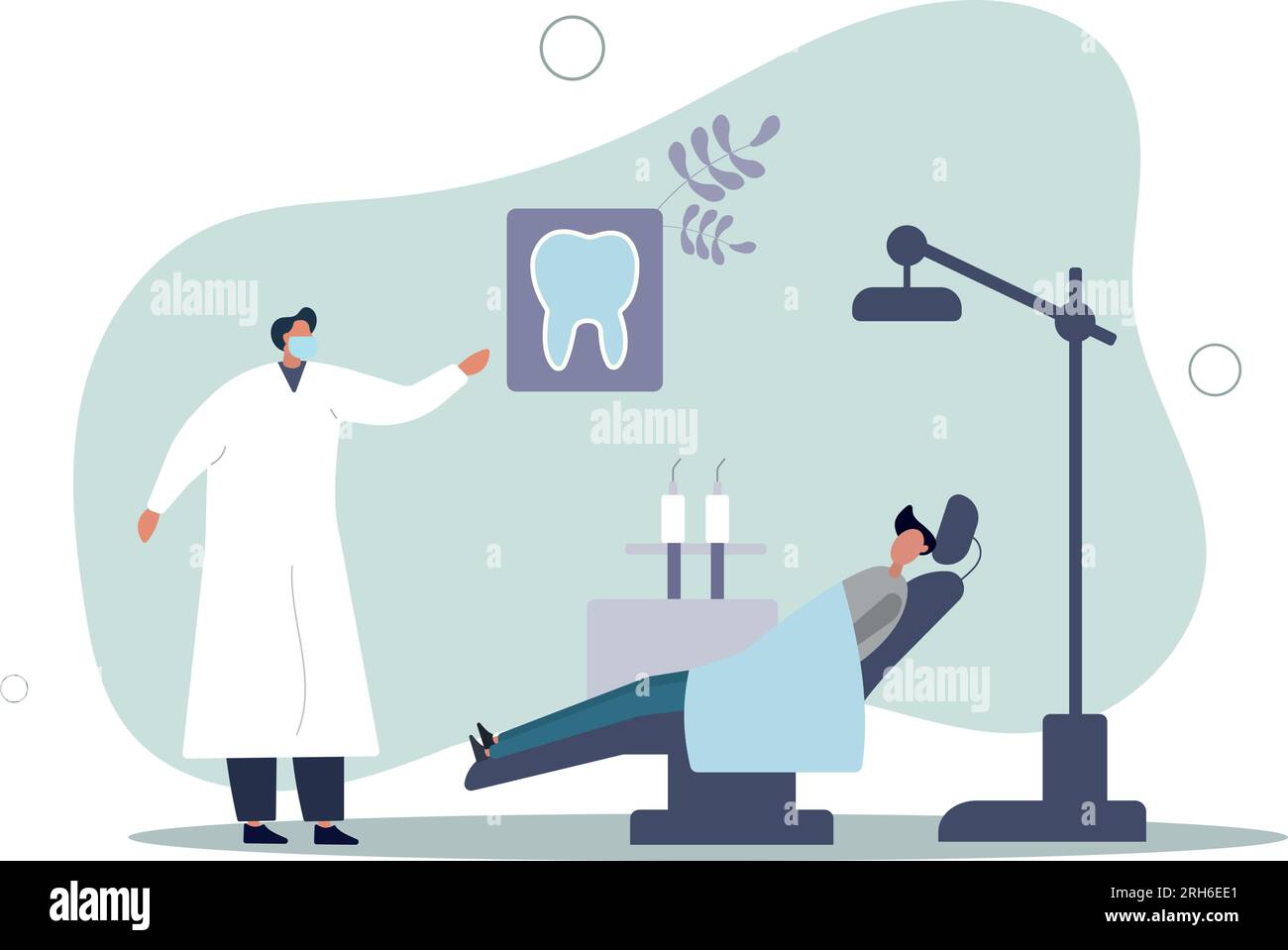 Dentist as patient mouth oral teeth hygiene occupation.Stomatology ...