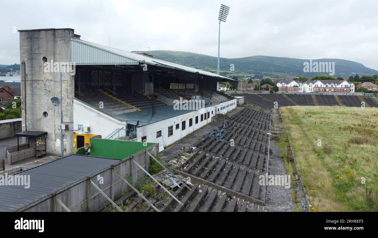A general view of Casement Park GAA stadium in Belfast, Northern ...