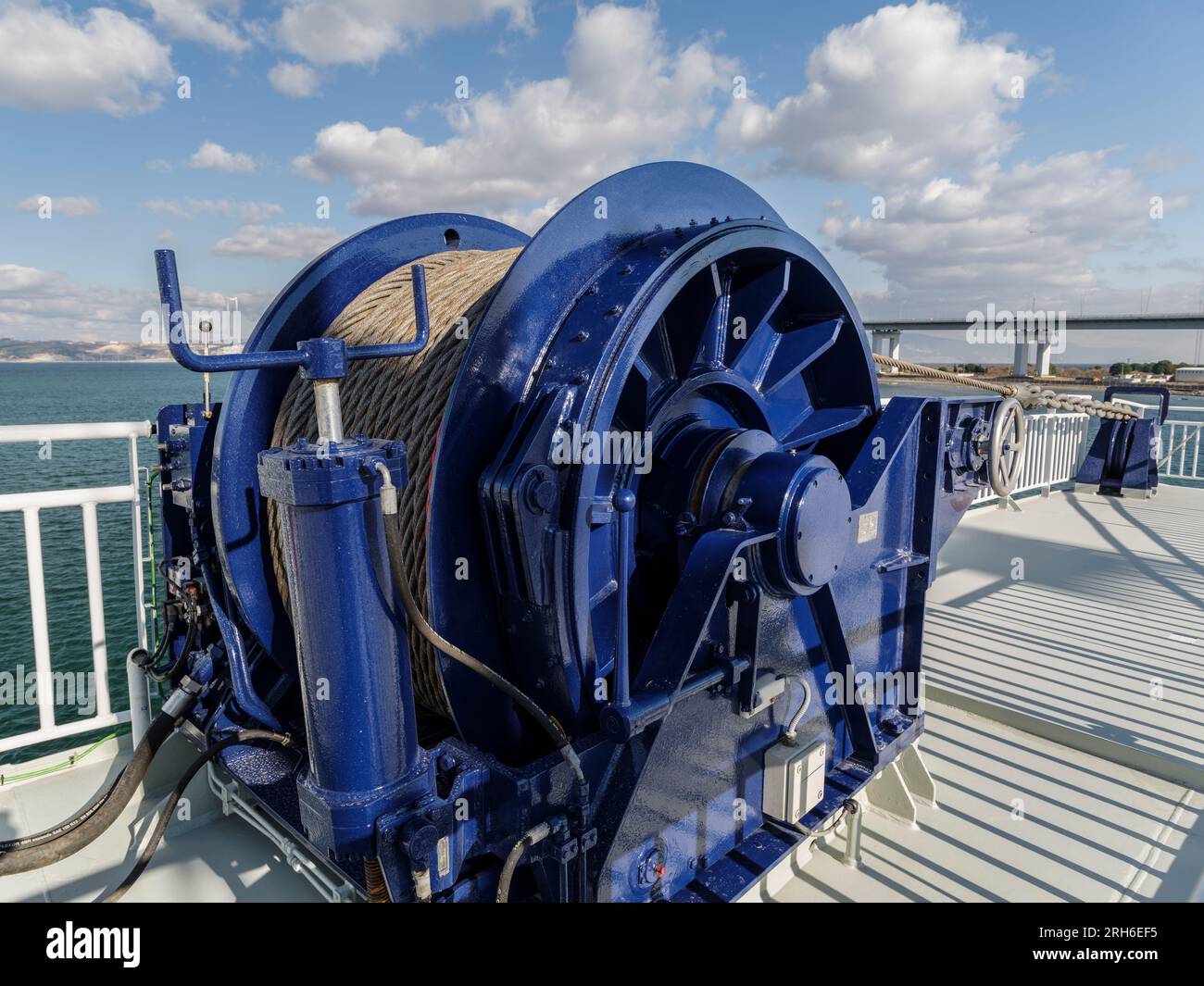 high quality and beautiful photo of front deck of a ship / cruise ...