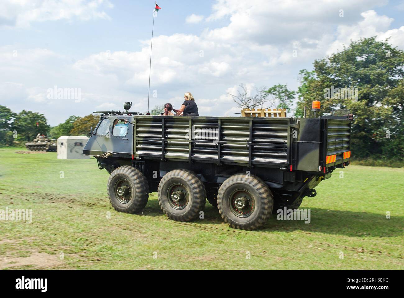 Alvis Stalwart Amphibious Vehicle. An ex-military vehicle in private hands being put through its ...