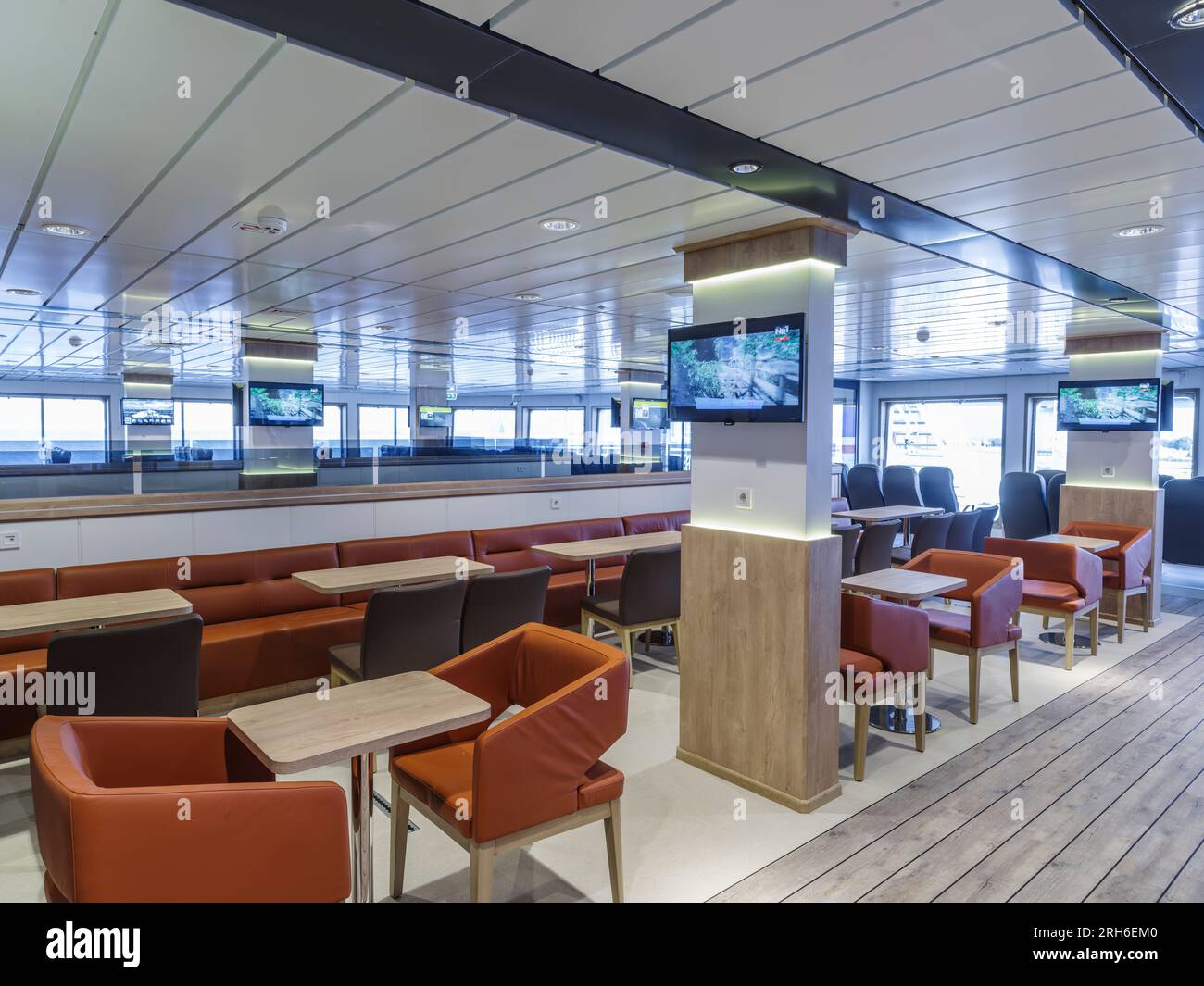 beautiful picture of the interior of a cruise ship/cargo ship/submarine ...