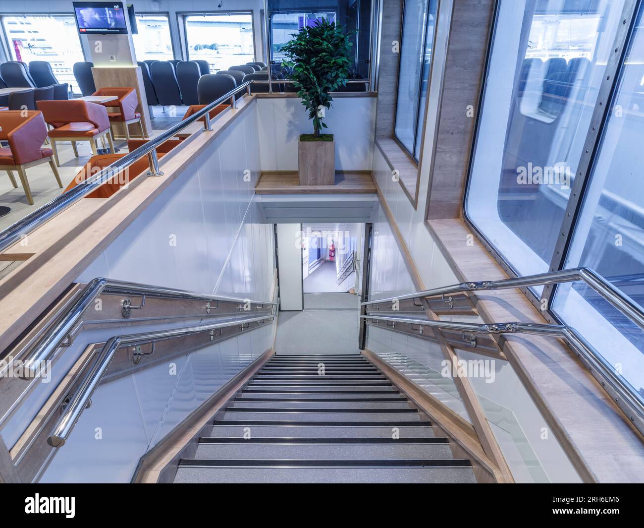 beautiful picture of the interior of a cruise ship/cargo ship/submarine ...