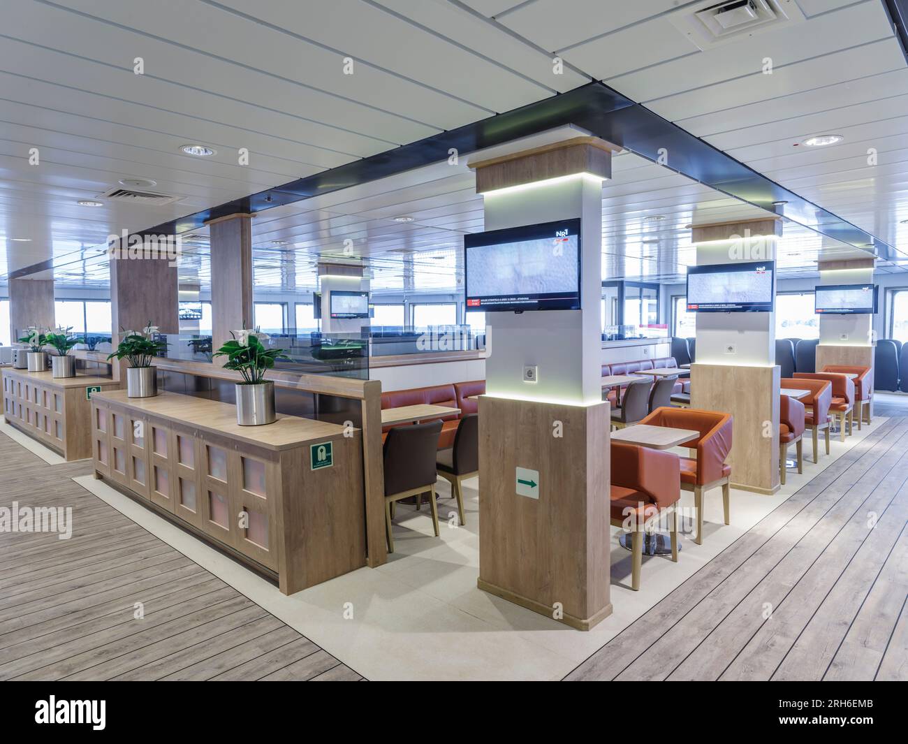 beautiful picture of the interior of a cruise ship/cargo ship/submarine ...