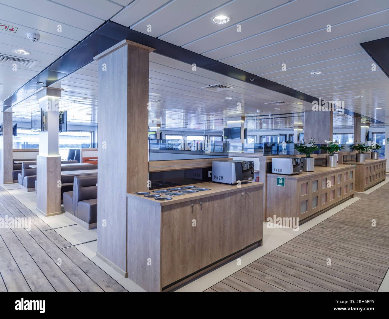 beautiful picture of the interior of a cruise ship/cargo ship/submarine ...