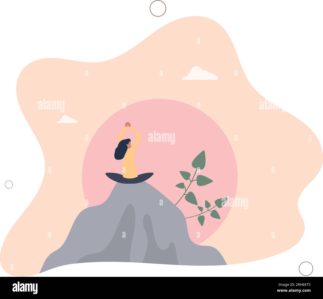 Wellness as physical and mental health harmony balance .Mind peace ...