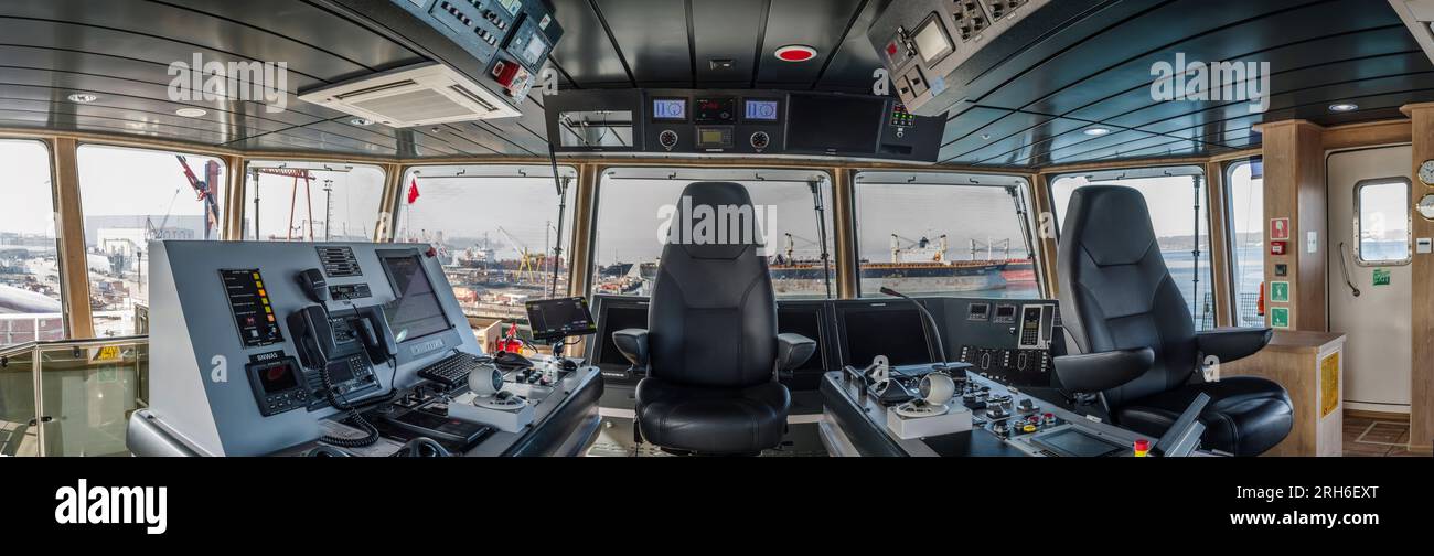 beautiful picture of the interior of a cruise ship/cargo ship/submarine ...
