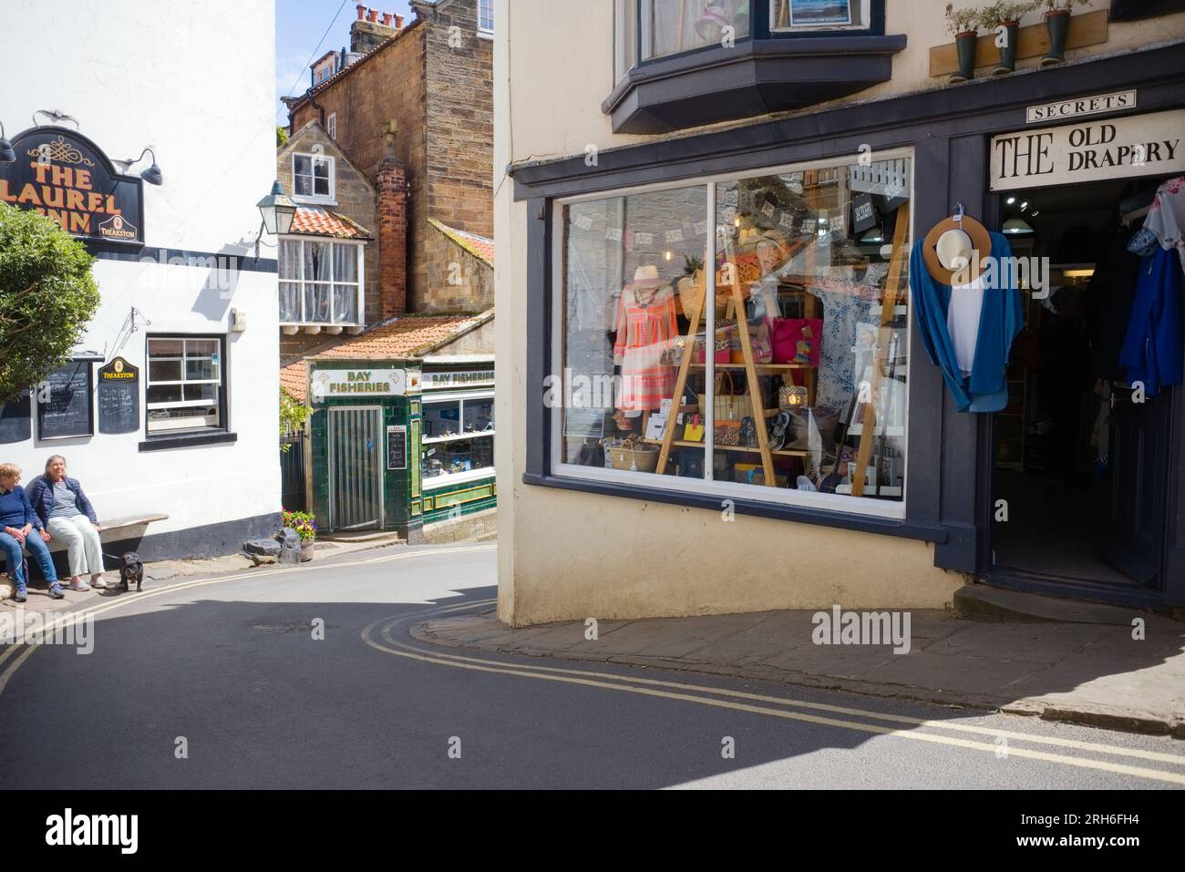 The Old Drapery clothes shop halfway down the hill to Robin Hood's Bay ...