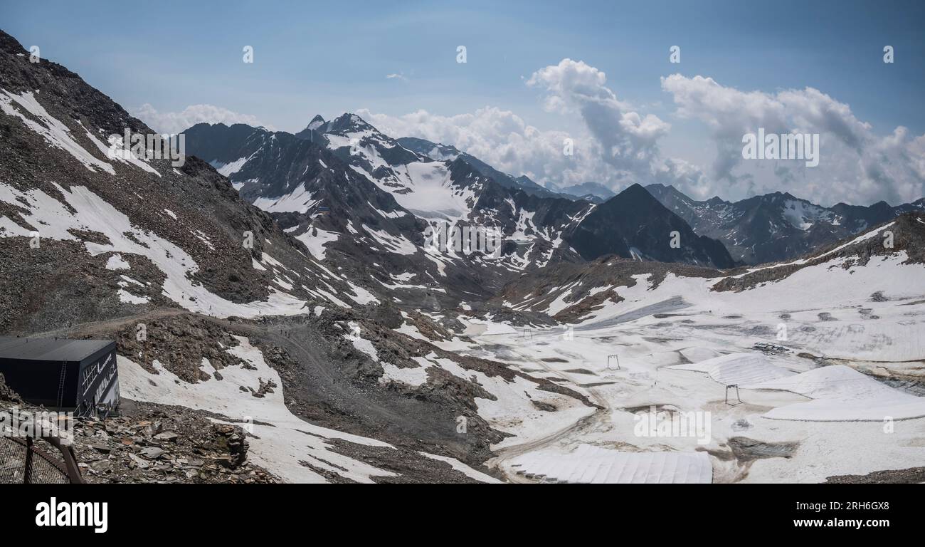 Panoramic viewpoint from the Top of Tirol viewpoint at the tourist area ...