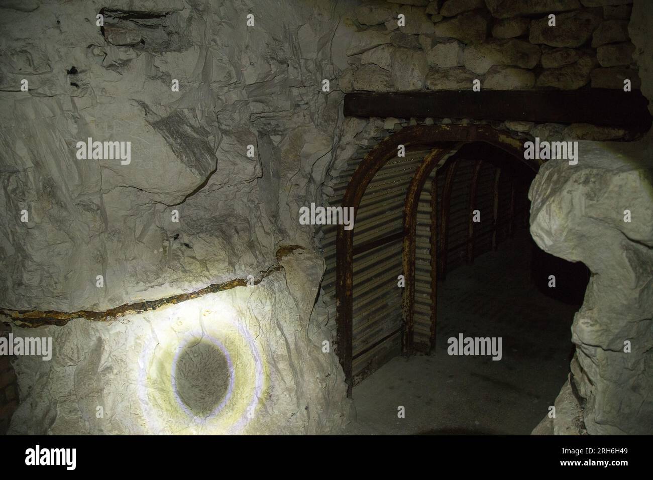 Fan Bay Deep Shelter army disused barracks Stock Photo - Alamy
